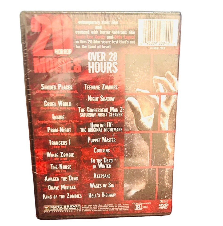 20 Horror Movies Dvd -Suspense Gore Slasher Collection (2012 To 2013 ...