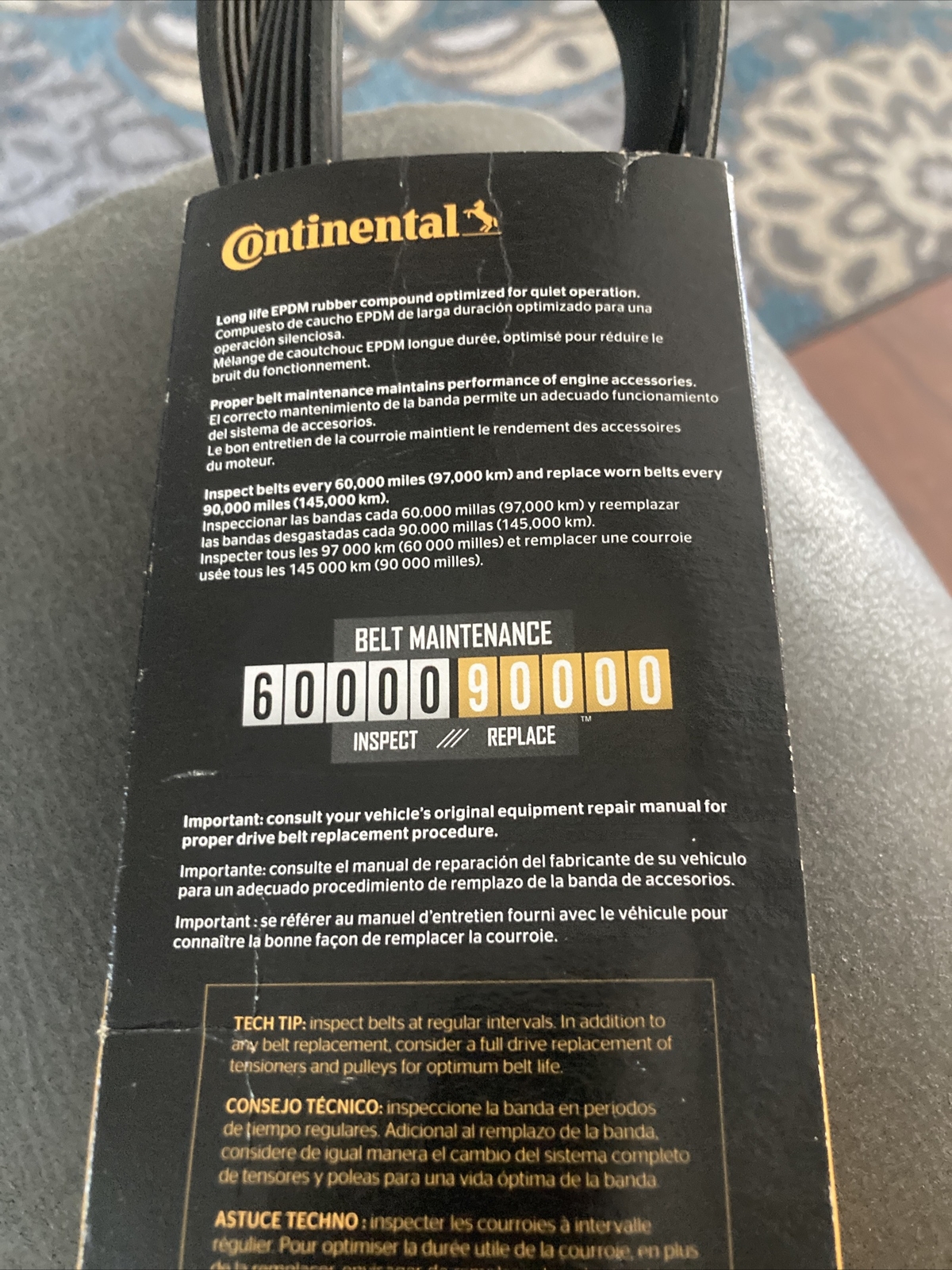 Continental 4060750 Accessory Drive Belt System Components - Serpentine ...