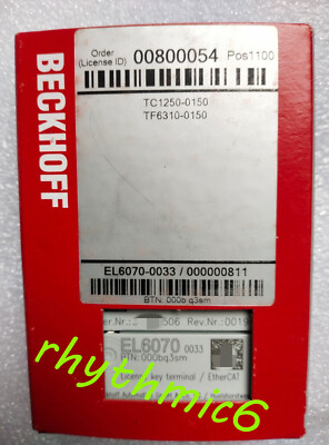 Brand New BECKHOFF EL6070-0033 Module with software authorization FedEx ...