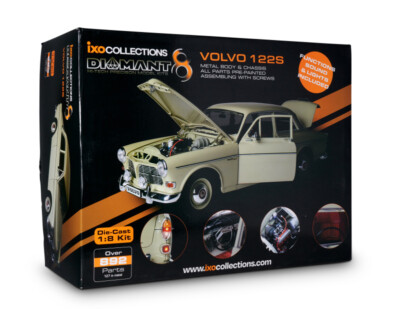 IXO 10101 - 1:8 Volvo 122S Die-Cast Bausatz mit Sound und Licht - Neu ...