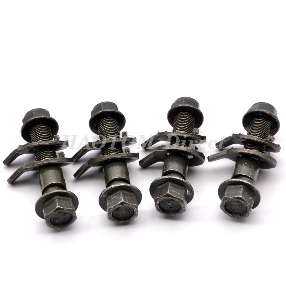 4pcs FRONT CAMBER ALIGNMENT 16MM ADJUSTABLE CAM BOLTS KIT For Kia Mazda ...