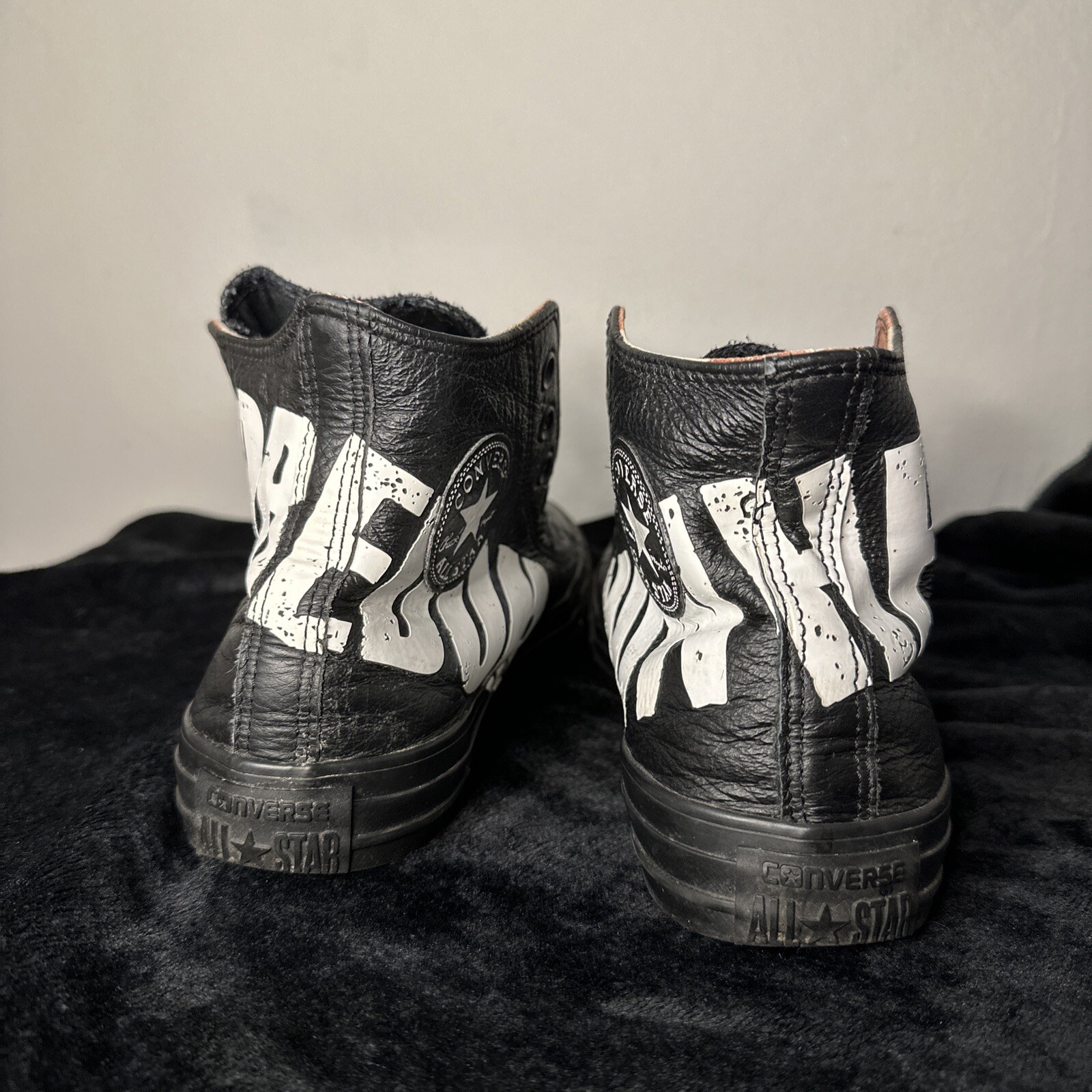 Converse X Sex Pistols Black Leather Nowhere Boredom Gem