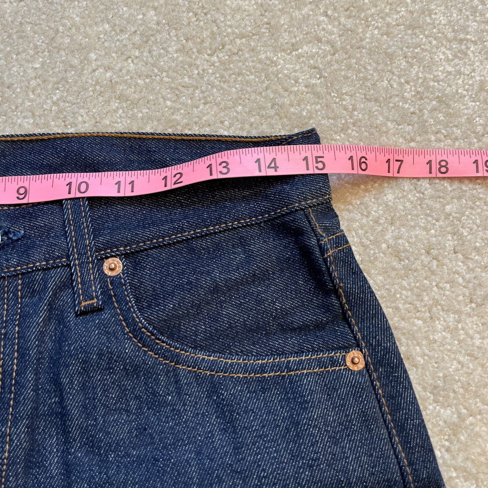 NEW VINTAGE Levis 501 XX Jeans Mens 30x34 Denim Dark Button Fly Mexico ...