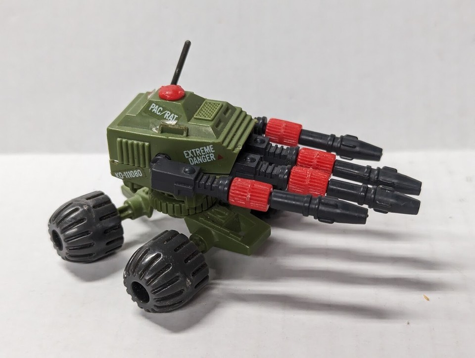 VINTAGE HASBRO GI JOE ARAH 1983 PAC RAT MACHINE GUN W/ Remote See pics ...