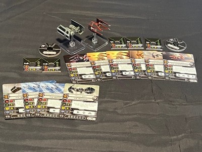 Star Wars X-wing miniatures lot Imperial veterans aces TIE interceptor ...
