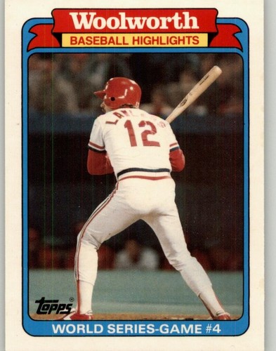 1988 Topps Woolworth Baseball Highlights World Series - Game #4 #25 ...