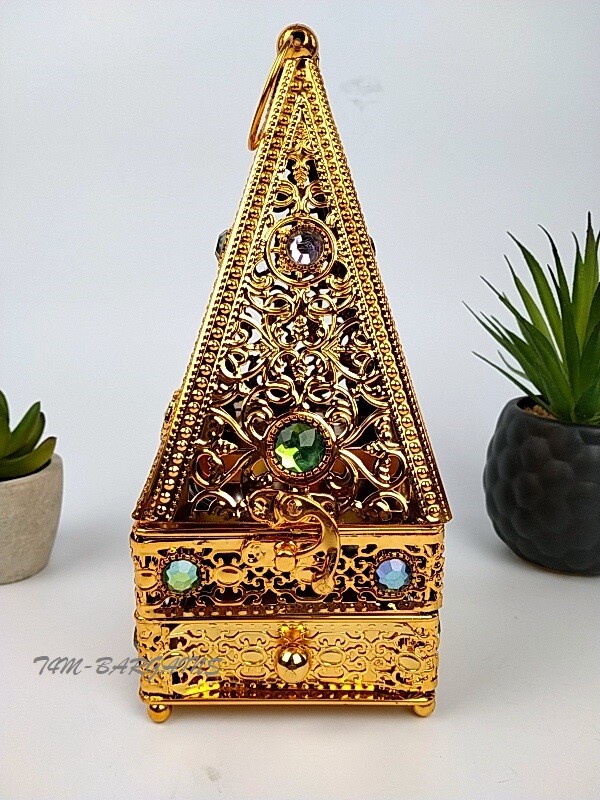 Arabian Incense Diffuser Bakhoor Oud Burner Bakur Metal Mabkhara Home ...