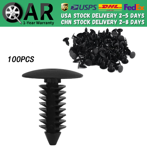 100pcs Nylon Retainer Clips Christmas Tree Fasteners for GM 1595864 ...