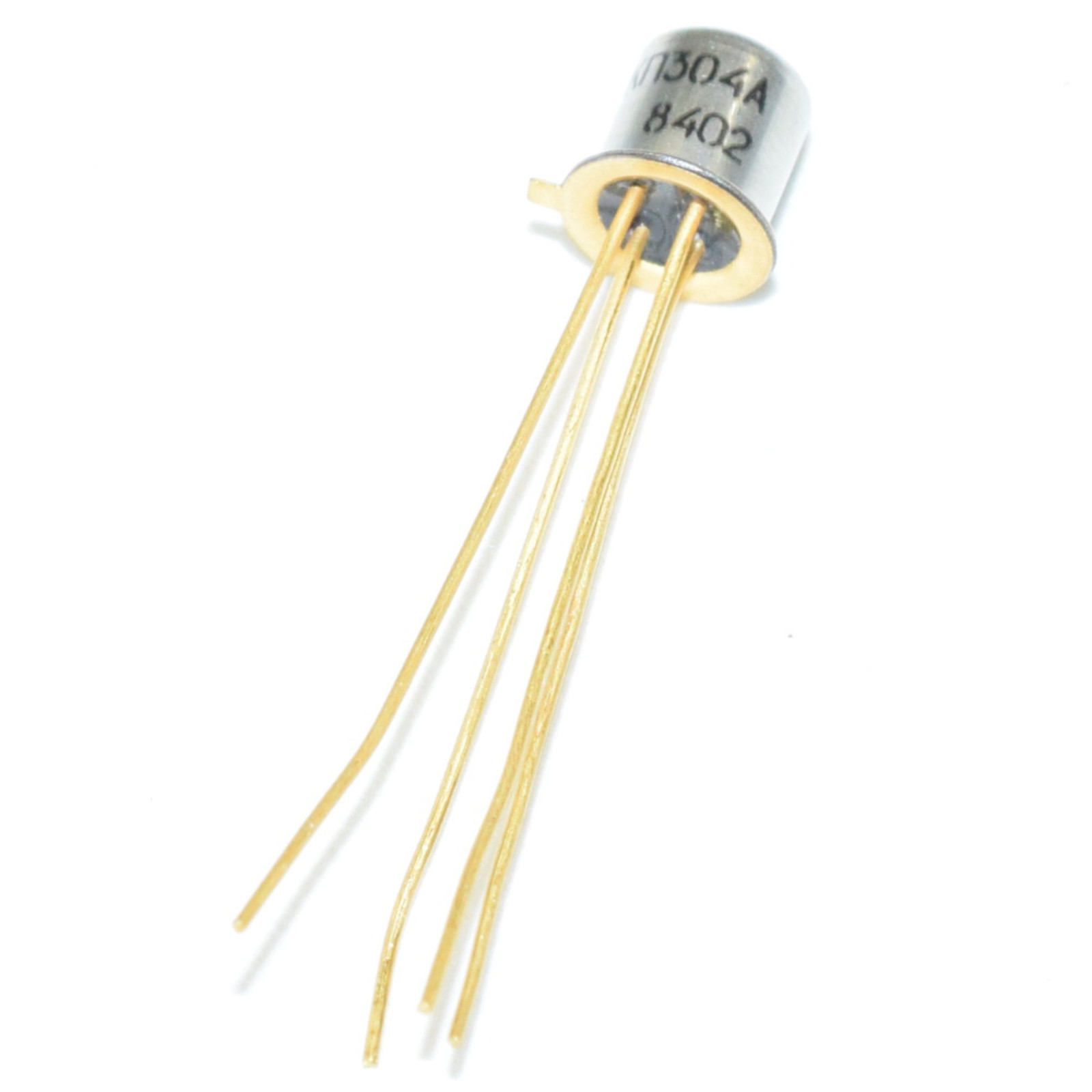 2P304A (KP304A) LOT OF 2 RUSSIAN GOLD P-CHANNEL FET TRANSISTORS 0.2W ...