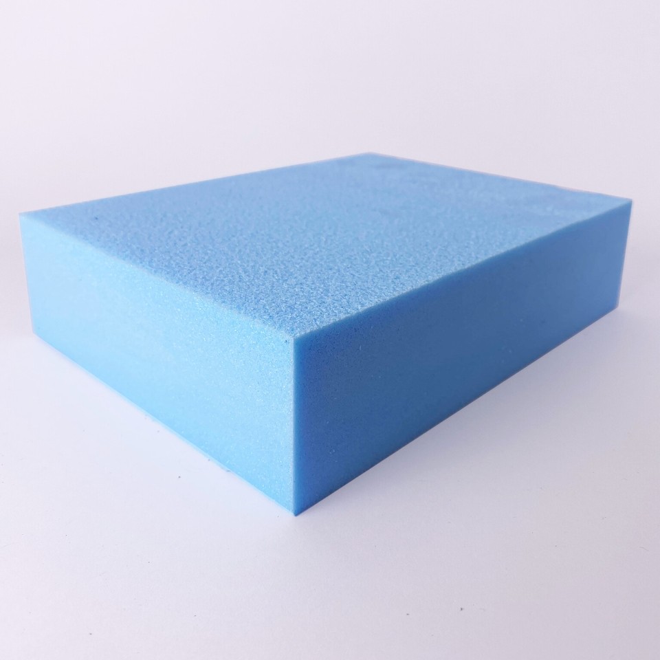 HIGH DENISTY FIRM BLUE Firm Foam ALL SIZE SHEET & THICKNESSES CUT TO ...