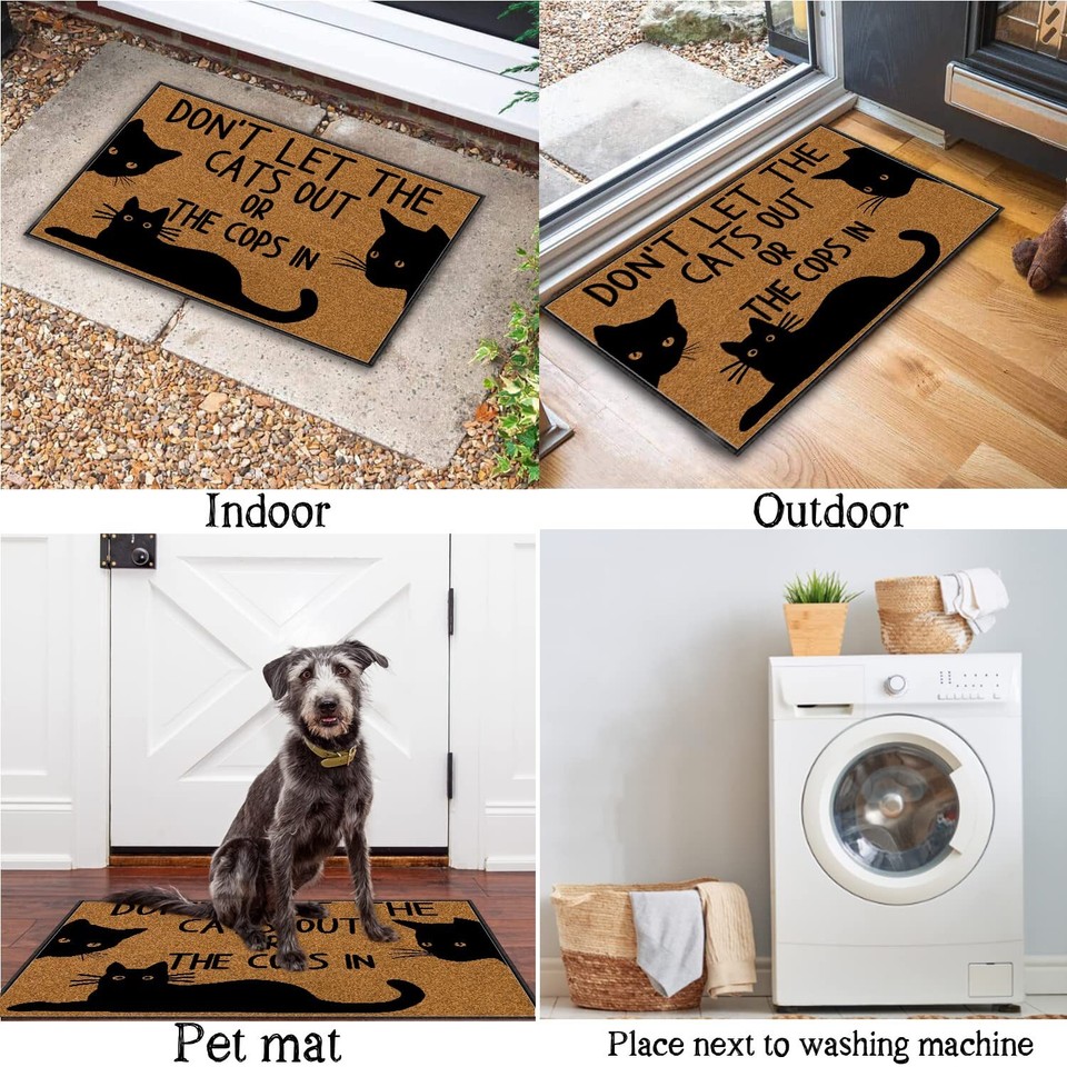 Indoor Welcome Mat Door Mats Indoor Entrance Traps Sand and Dirt Well ...