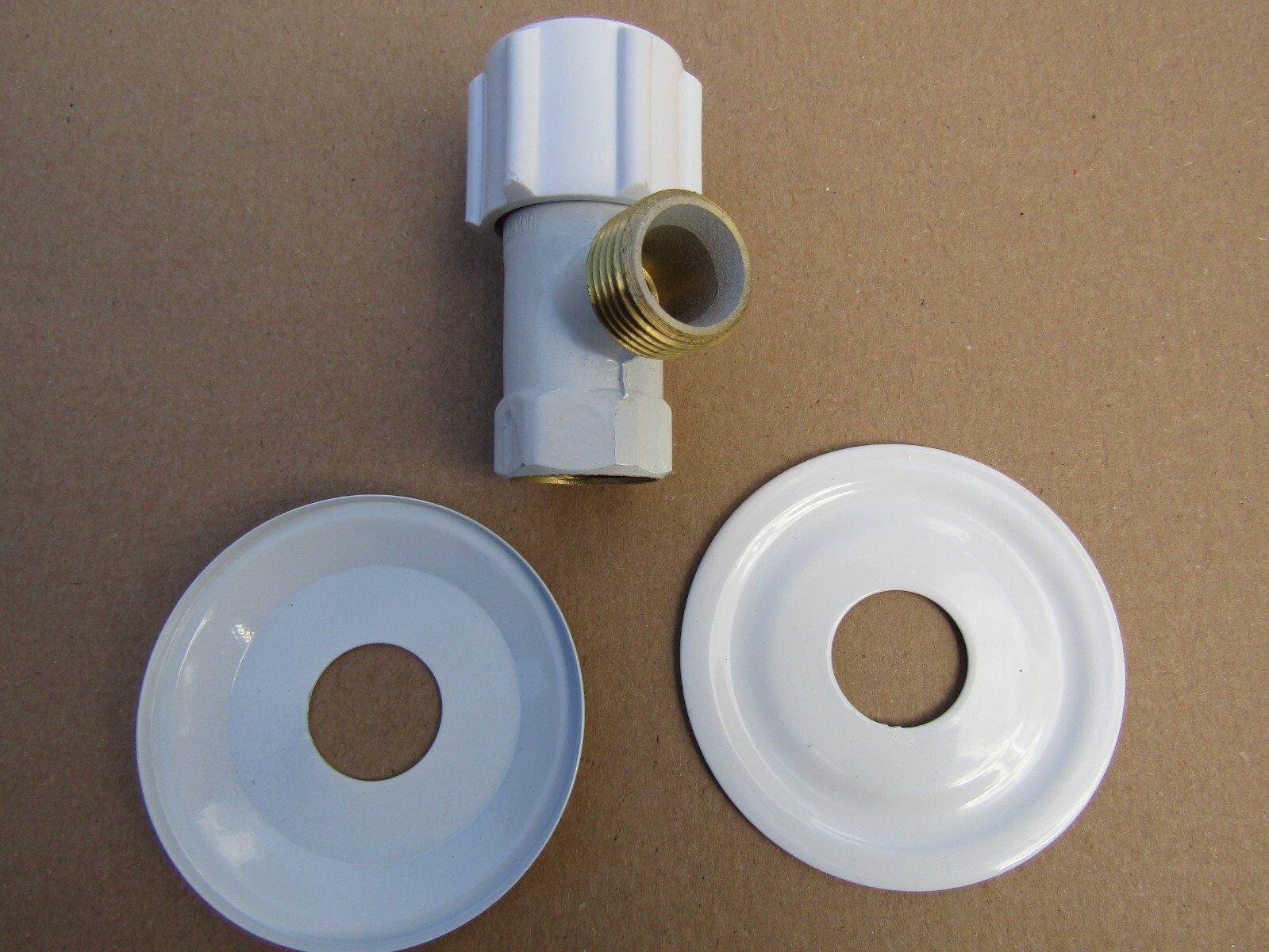 Mini Cistern Stop Tap Toilet shut off valve plus Wall Cover Plates ...