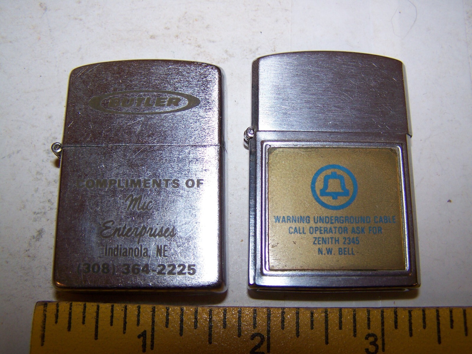 Vintage lot of 2 NW BELL Telephone and Butler B54 Barlow Cigarette ...