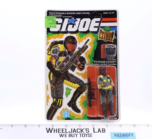 Python Viper GI Joe Python Patrol 1989 Hasbro Action Figure NEW MOSC ...