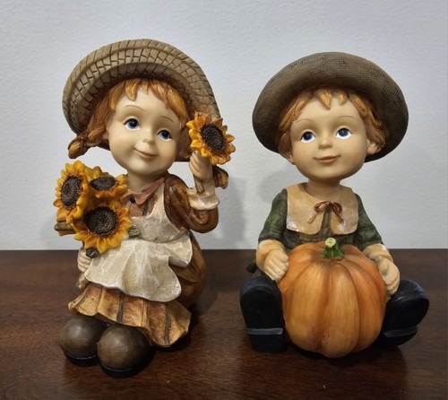 Pilgram Figures 6 Tall Fall Accents Set of 2 | eBay