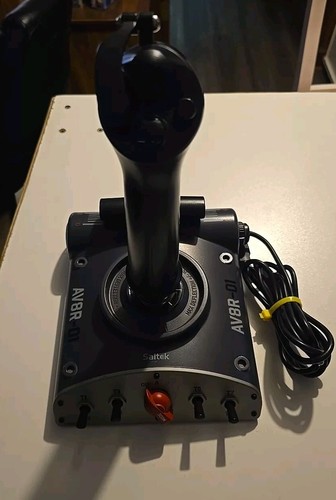 Saitek AV8R-01 Flight Joystick USB Dual Throttle for Flight Simulator ...
