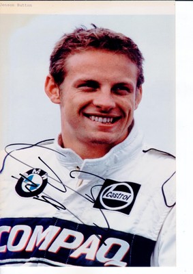 Jenson Button Signed 7.5x11 AUTO Autographed Photo Photograph Formula ...