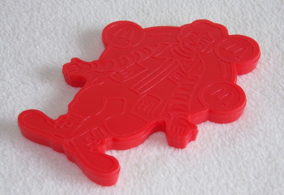 1987 Ronald McDonald Full Body Cookie Cutter Red Plastic Vintage ...