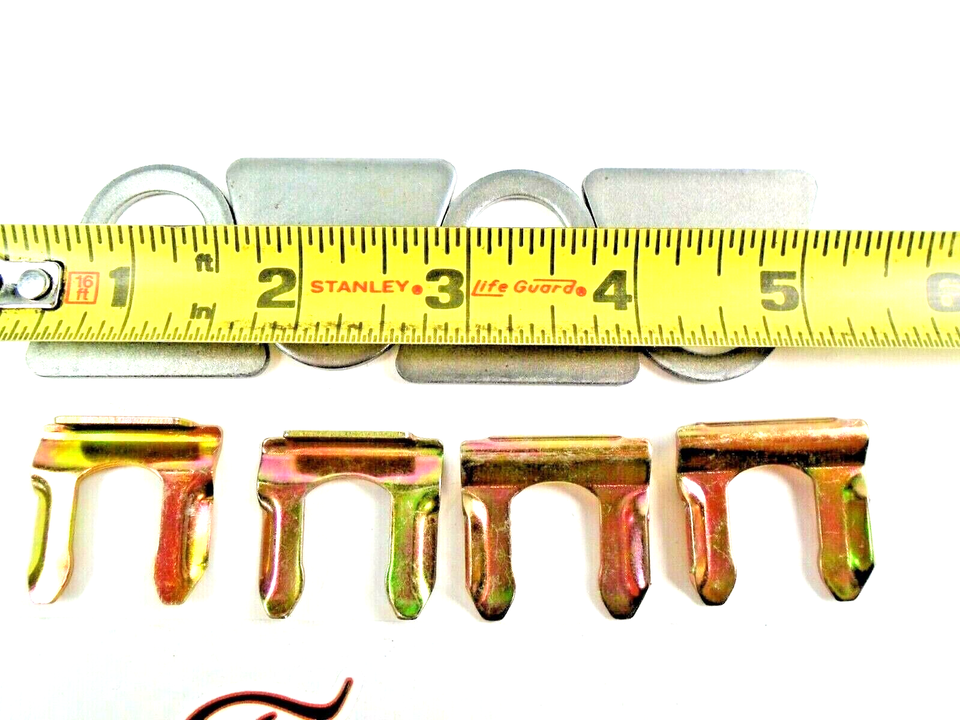 Weld-On Frame Brake Line Mount Tabs with Clips - Pack of 4 Brake Line ...