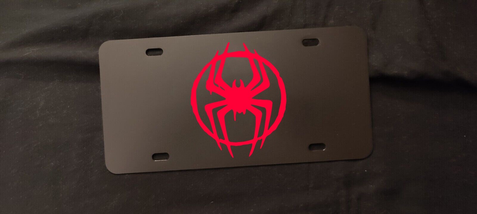 Spiderman Plastic License Plate Marvel Miles Morales | eBay