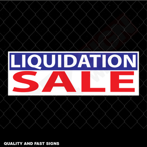 Liquidation Sale Must Go Signage Colour Sign Printed Heavy Duty 4076 | eBay