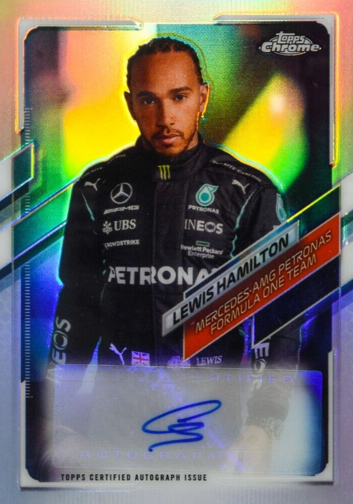 2021 Topps Chrome Formula 1 - Autographs #CA-LH Lewis Hamilton (AU) for ...