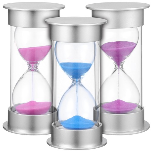 3PCS Sand Timers Sand Hourglass Decorative Sand Timer 3 Mins/5 Mins/10 ...