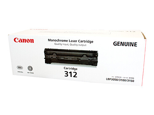 Canon CART312 Black Toner Cartridge For LASER SHOT LBP3150 3100B 3100 ...