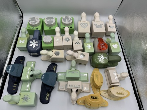 Lot Of 28 Large Hole Punch, Paper Punch Frame Punch Scrapbooking Craft ...