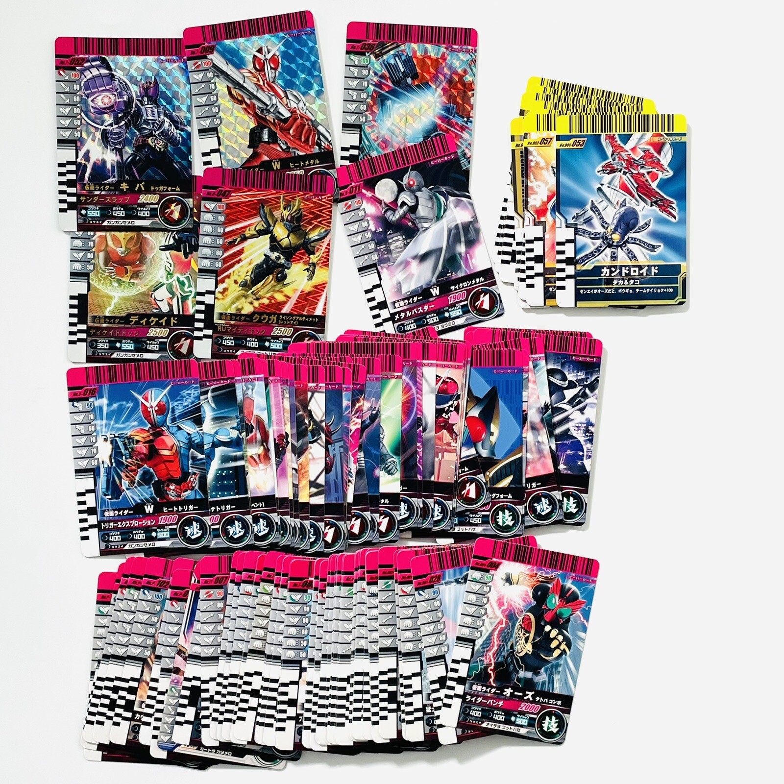 Kamen Rider GANBARIDE Card Lot 100 Cards B DECADE Hibiki DEN-O Japanese ...