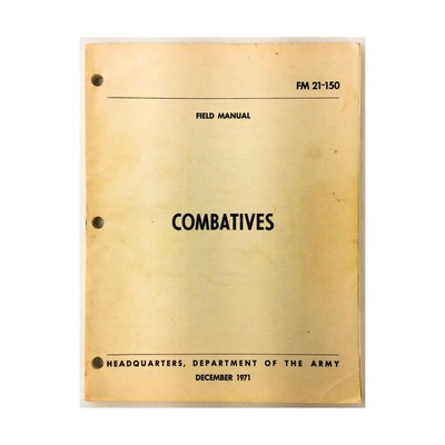 Department of the Army Historical Book Combatives VG+ | eBay