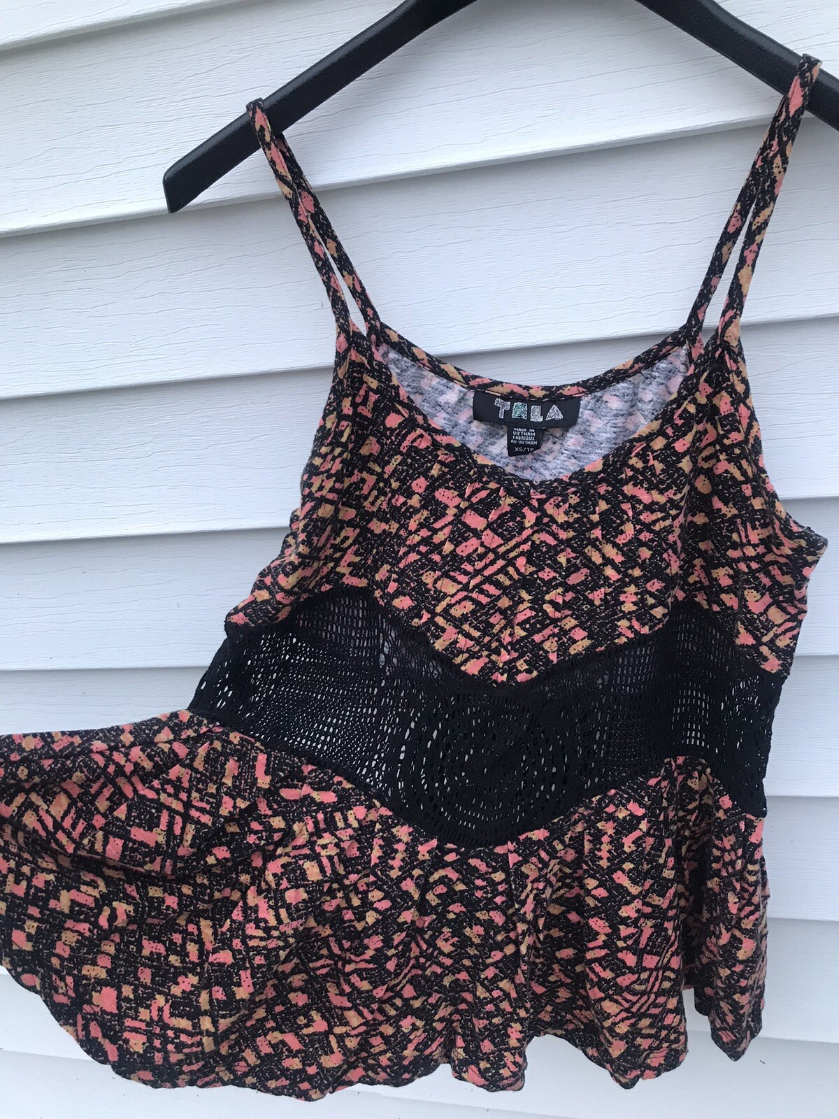 Y2k Early 2000s Cami Tank Top Mesh Midriff Flowy Boho… - Gem