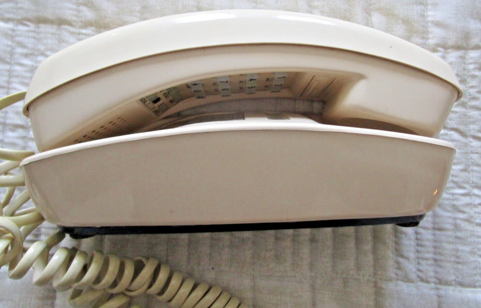 Vtg Northwestern Bell Phones Touch Tone Trimline Telephone TAN | eBay