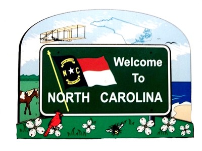 North Carolina State Welcome Sign Decowood Fridge Magnet | eBay