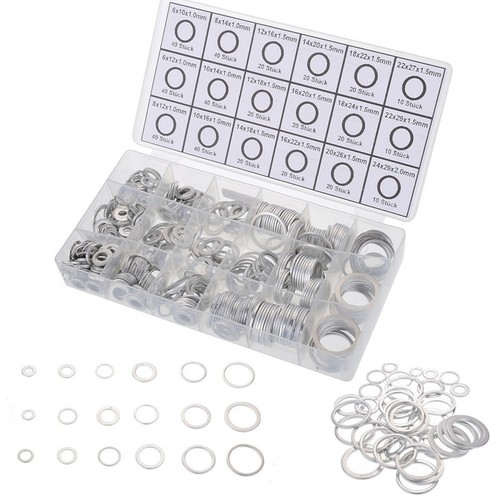 Aluminum Washer Engine Oil Drain Plug Crush Washer Seal 18 Size 450x ...