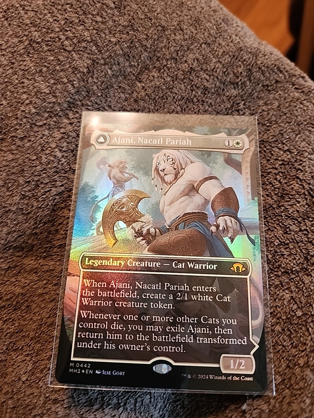 MTG Ajani, Nacatl Pariah MH3 0442 M NM FOIL Borderless | eBay
