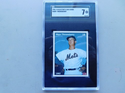 Rare /400 MARV THRONEBERRY Authentic 1981-94 Klector's NYC Cab Card SGC ...