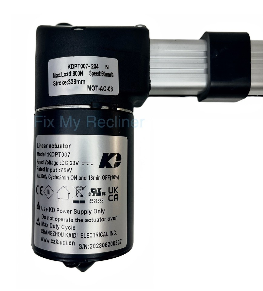 Kaidi KDPT007-204 Electric Recliner Sofa Chair Motor Actuator Power MOT ...