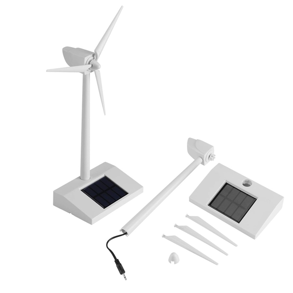Windmill Toy Wind Mini Solar Energy Wind Mill Toy Turbine Model for ...