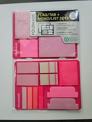 Foldmade Flag Tab Note Pad Set - Neon Blue, 620 Count, Peel-N-Stick ...