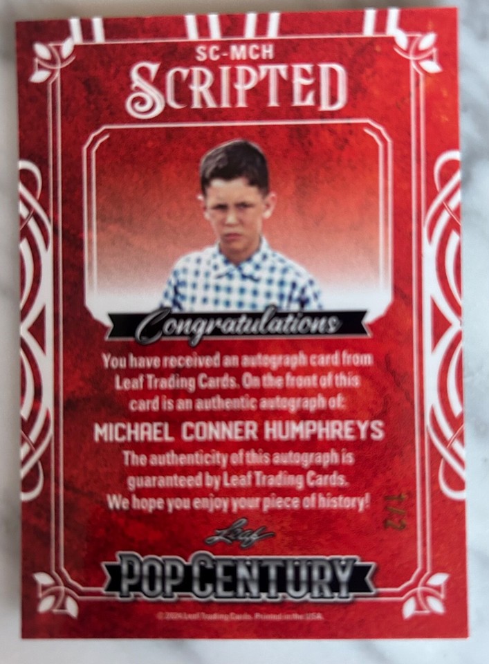 MICHAEL CONNER HUMPHREYS 1/2 Leaf Pop Century Forrest Gump | eBay