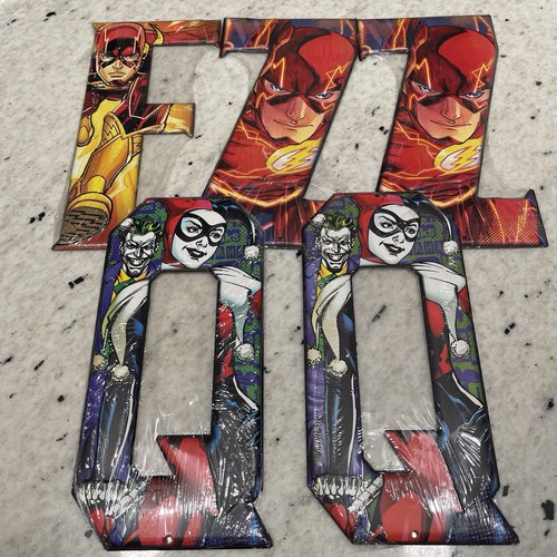Open Road Harley Quinn Joker Flash DC Metal Tin Letter F Q Z Lot Of 5 ...