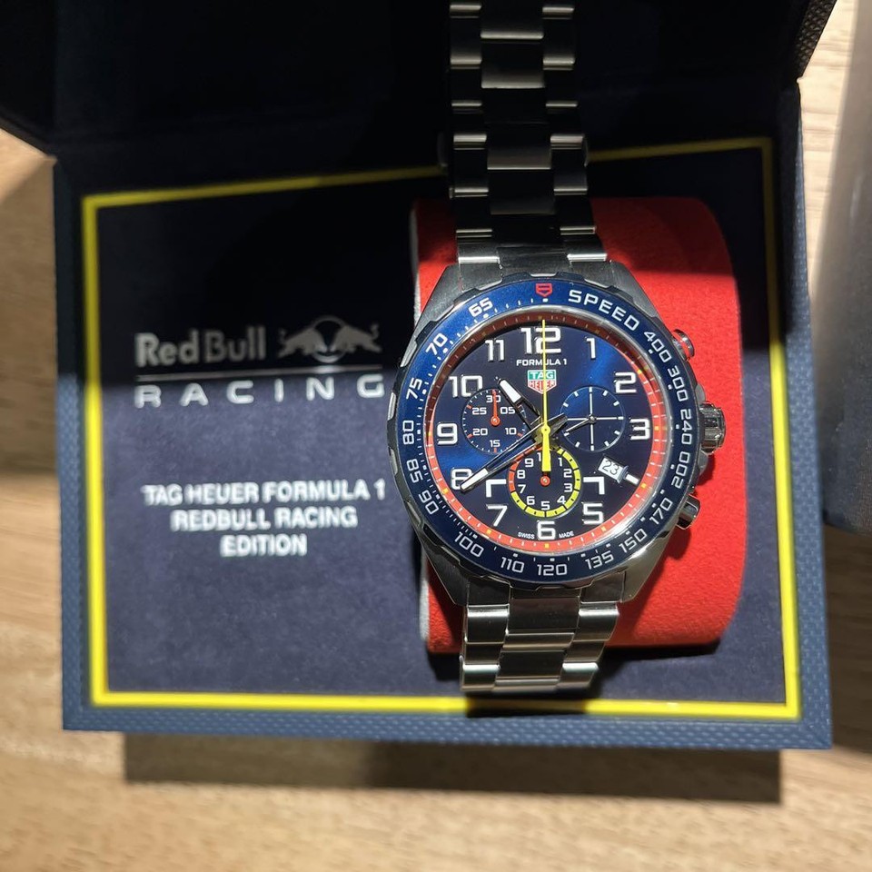 Tag Heuer Formula 1 Limited Edition Red Bull Blue Watch - Excellent ...
