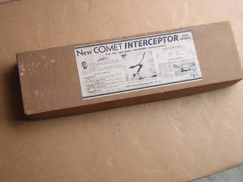 RARE BOX COMET INTERCEPTOR Model Plane 1942 Issue, ASSORTED BALSA WOOD ...