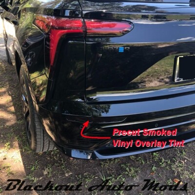 Rear Bumper Reflector Blackout For 2024 Blazer EV Precut Smoked Vinyl ...