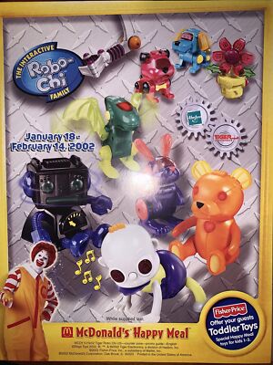 SEGA - 2002--ROBO CHI PETS (Complete SET of 8 Toys) - McDonalds Happy ...