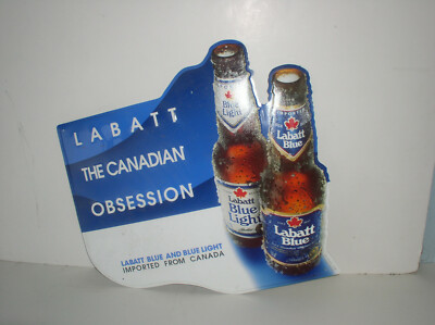 1995 Labatts Blue Light canadian obsession Beer Sign 21x20 inches new ...