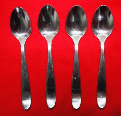 4X Dinner Table Spoons Gibson Westbury Stainless Glossy Flatware 7 5/8 ...