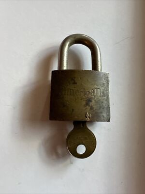 Vintage Junkunc Bros American Lock Company U.S. Military Brass Padlock ...