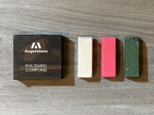 Angerstone Metal Polishing Compound Kit- Stropping Compound for Leather ...